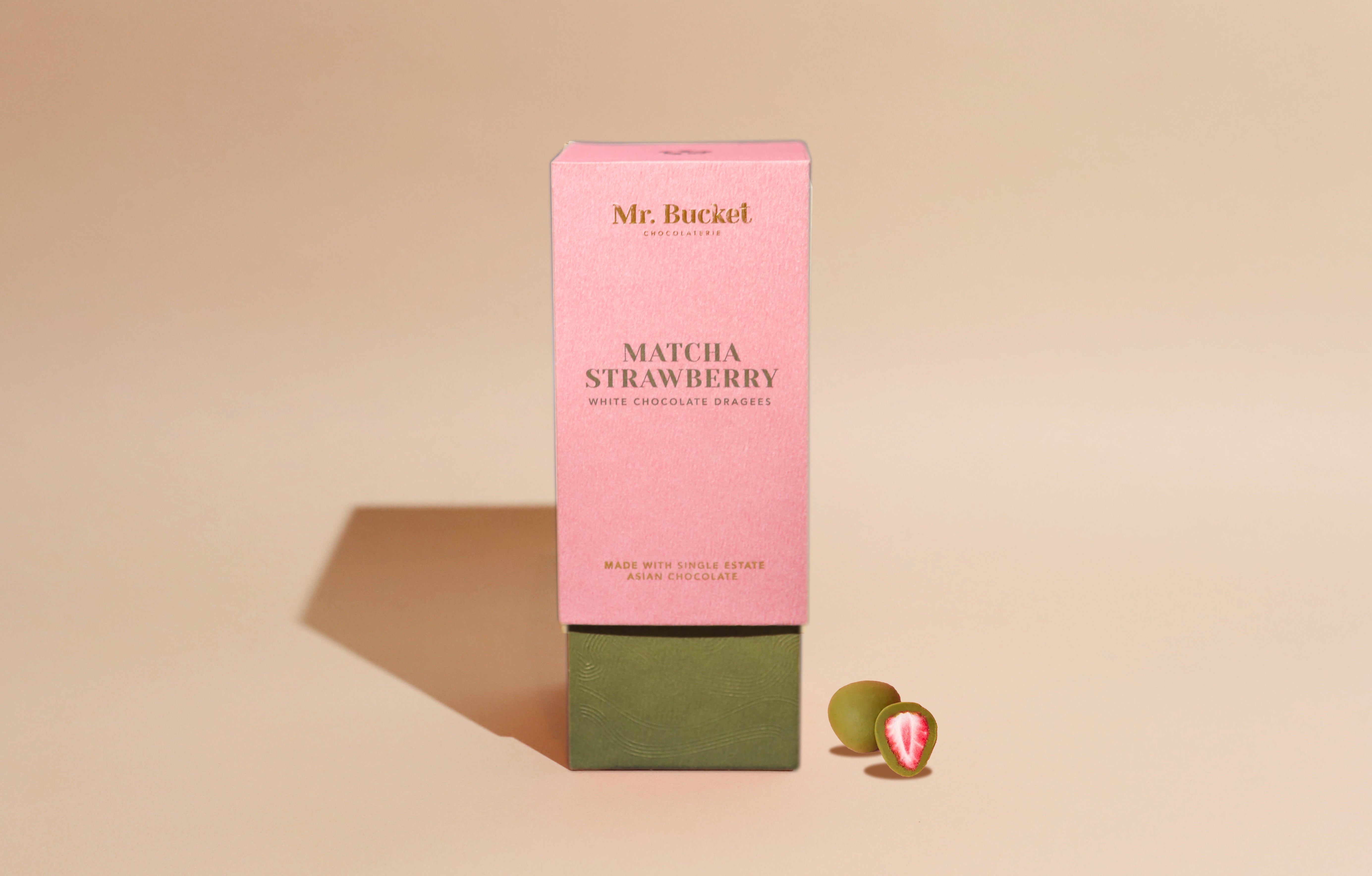 Matcha Strawberry White Chocolate Dragee